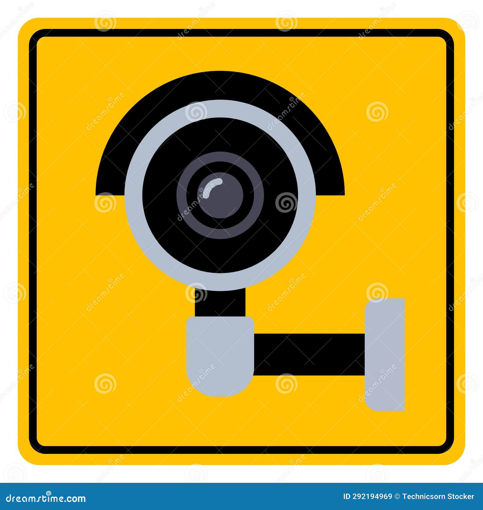CCTV Symbol Sign, Vector Illustration, Isolate on White Background ...