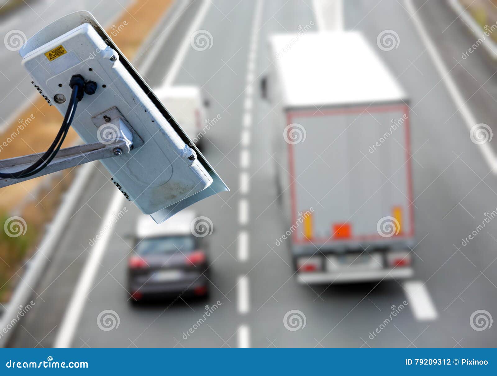 CCTV system on the road stock photo. Image of record - 79209312