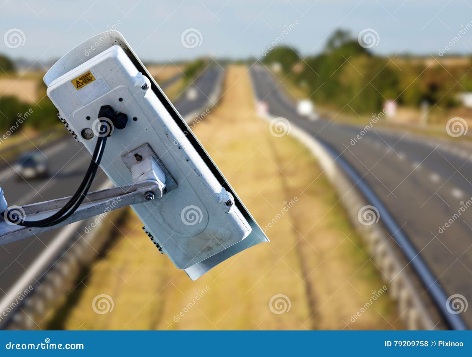 CCTV system on the road stock photo. Image of road, record - 79209758