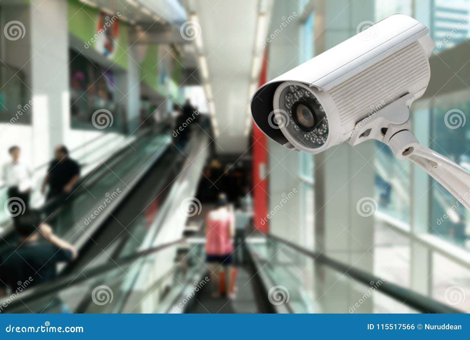 CCTV System Security in the Shopping Mall Stock Photo - Image of ...