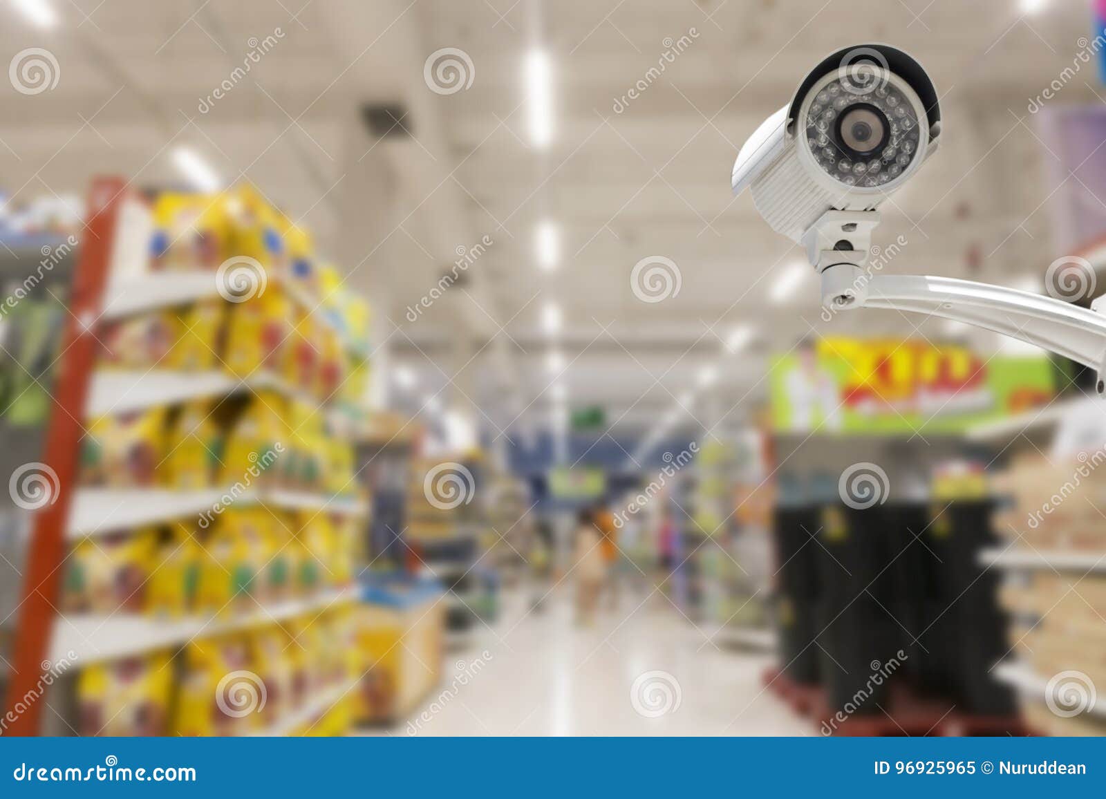CCTV System Security in the Shopping Mall Stock Image - Image of ...