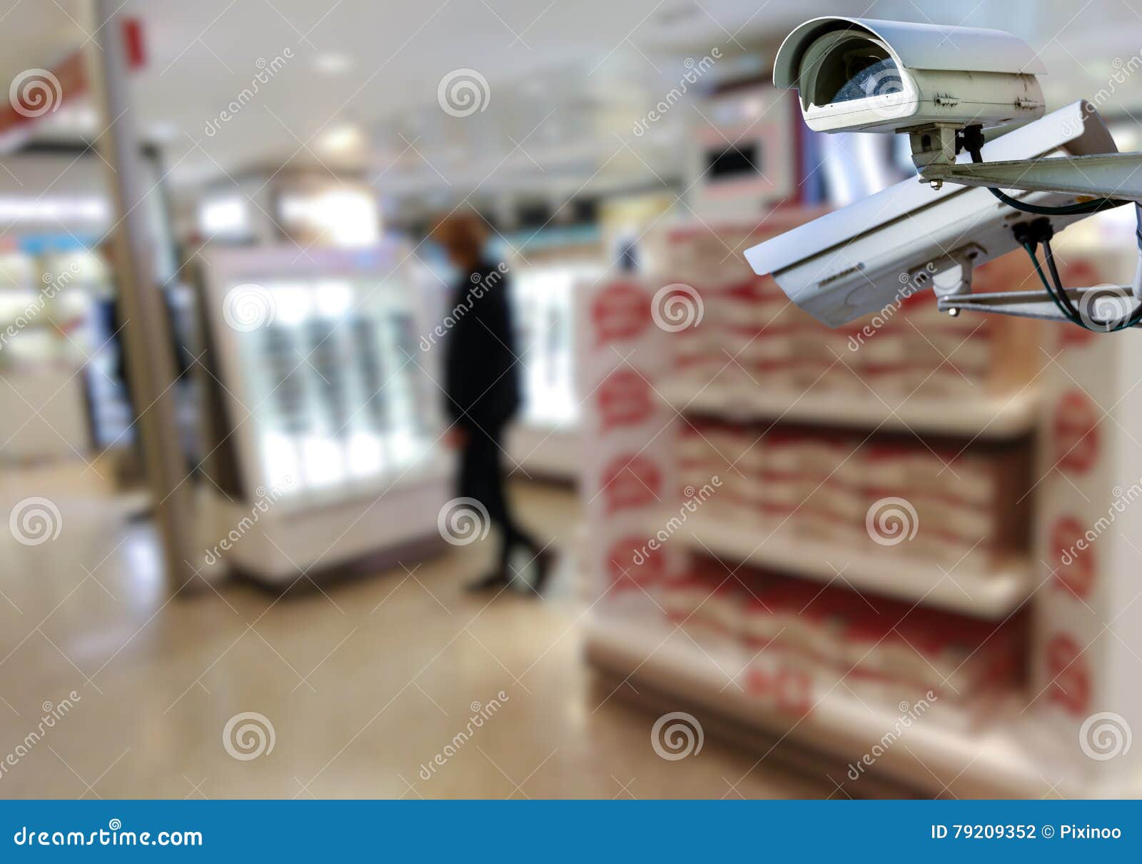 CCTV system in shop stock photo. Image of city, closeup - 79209352