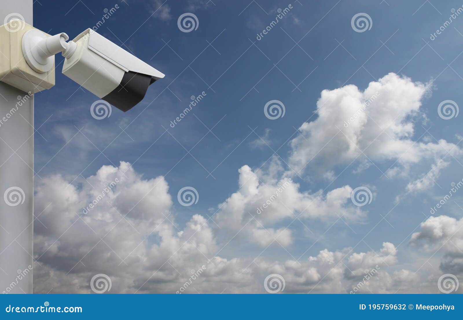 CCTV Tool on Blue Sky Background Stock Photo - Image of equipment ...