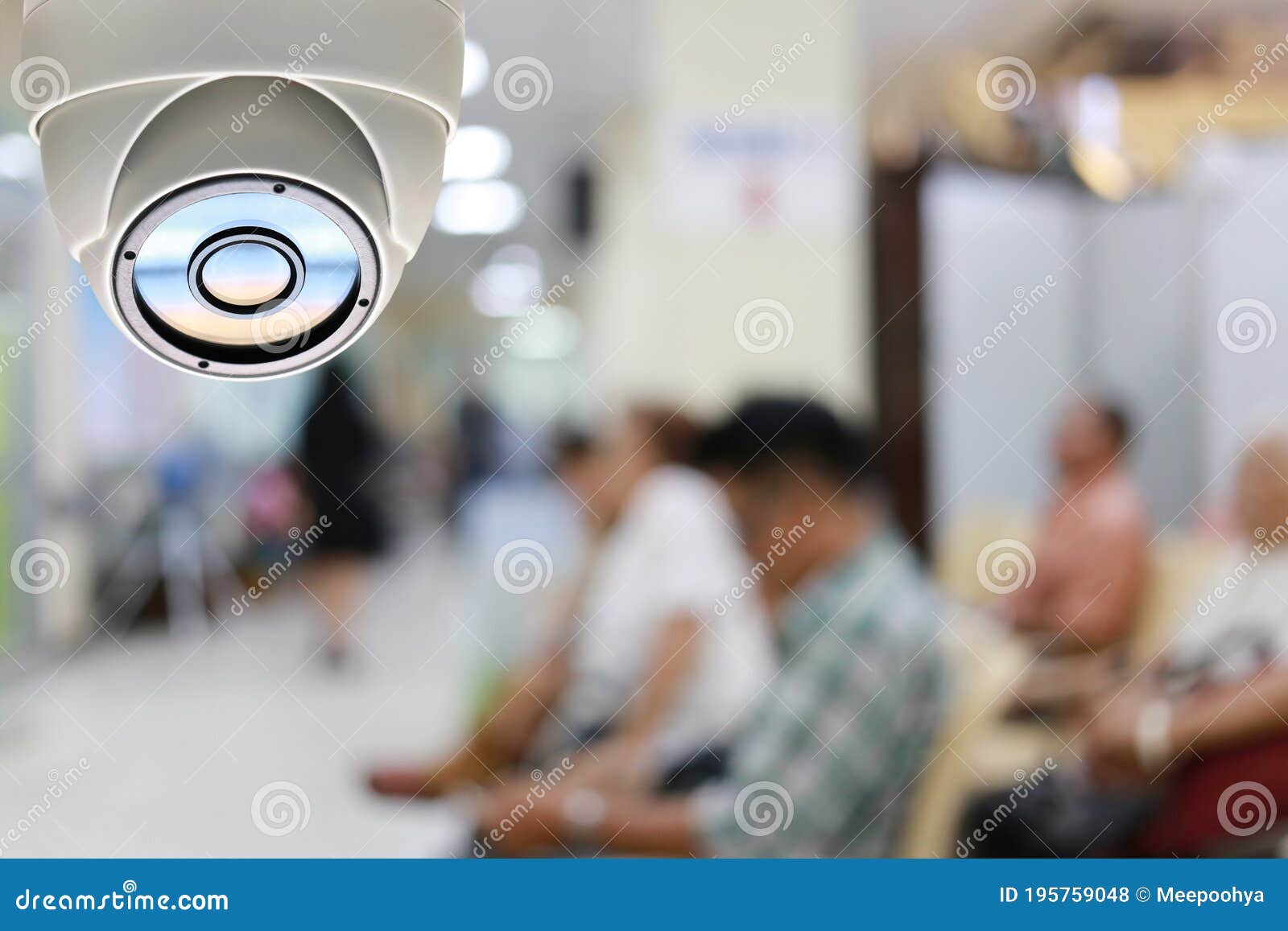 CCTV Tool of Dome Camera in Hospital Stock Photo - Image of concept ...