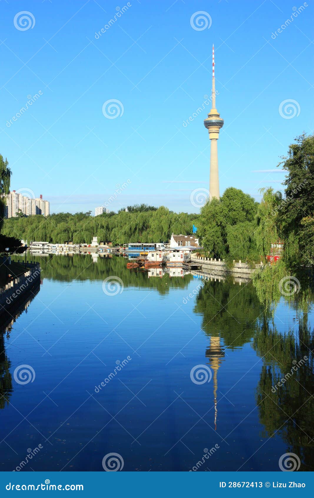 CCTV tower, beijing stock image. Image of landmark, hight - 28672413