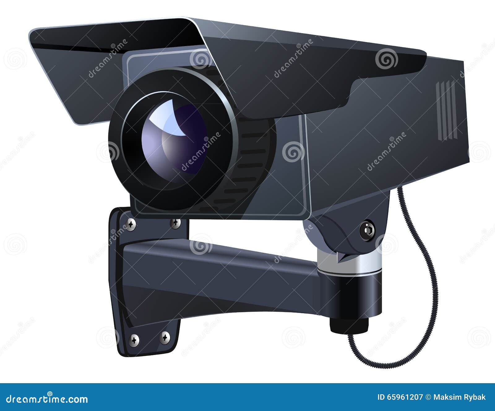 CCTV vector illustration stock vector. Illustration of vision - 65961207