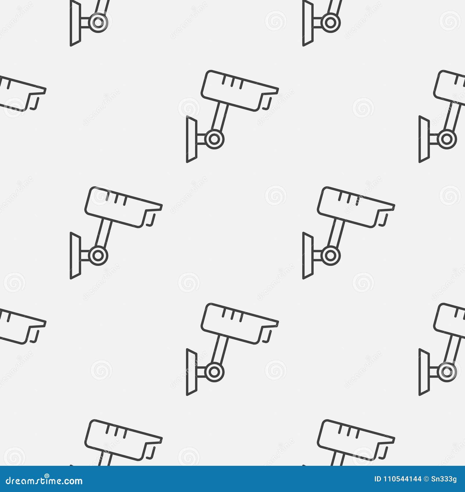 CCTV Video Security Cameras Simple Seamless Pattern Stock Vector ...