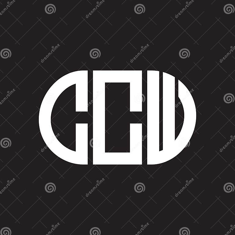 CCW Letter Logo Design on Black Background. CCW Creative Initials ...
