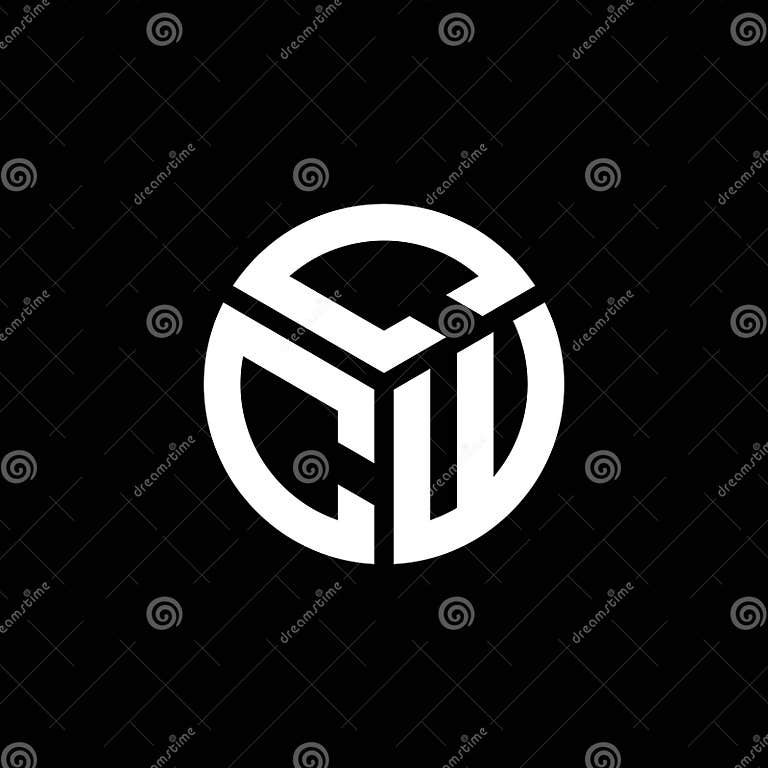 CCW Letter Logo Design on Black Background. CCW Creative Initials ...
