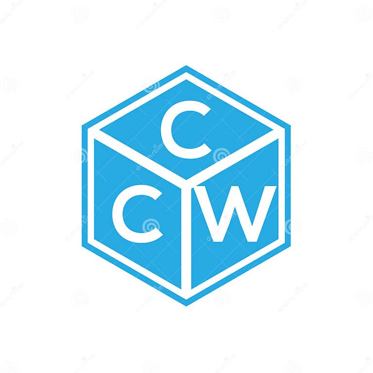 CCW Letter Logo Design on Black Background. CCW Creative Initials ...