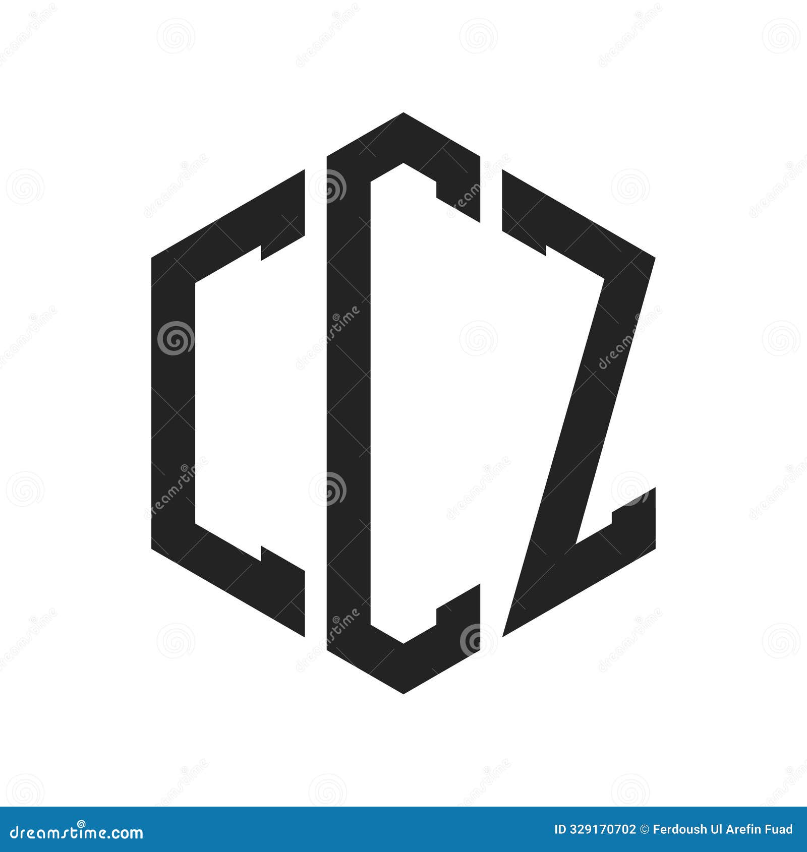 CCZ Logo Design. Initial Letter CCZ Monogram Logo Using Hexagon Shape ...