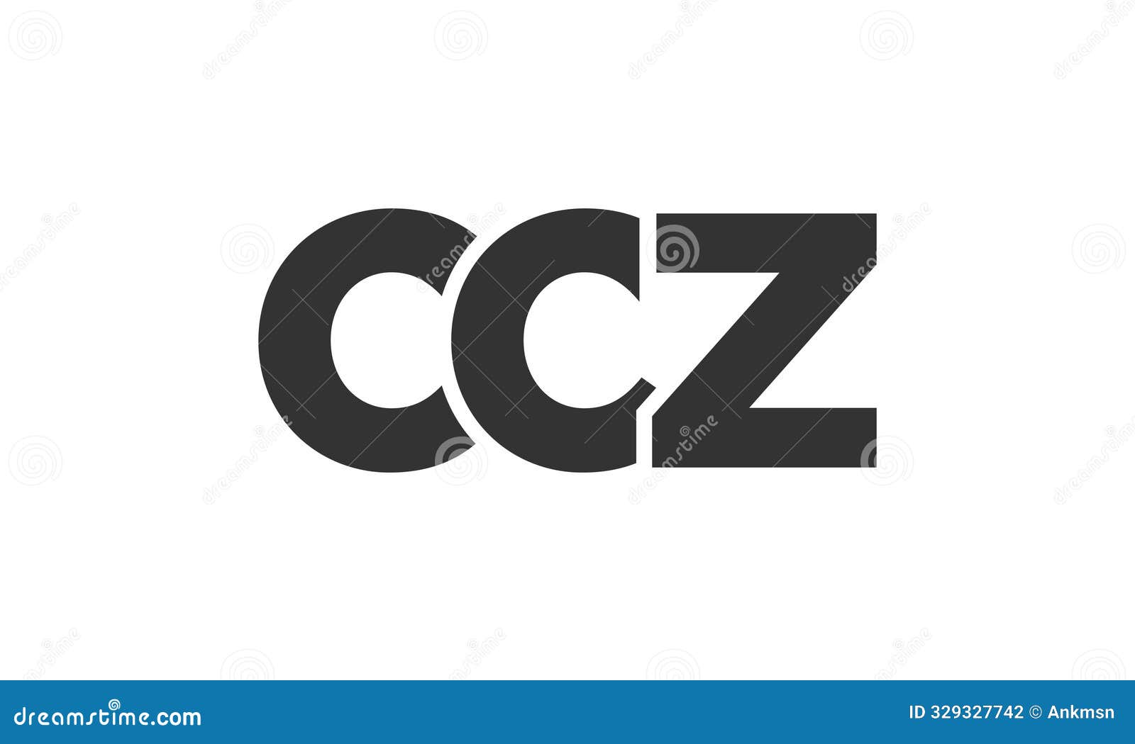 CCZ Logo Design Template with Strong and Modern Bold Text. Initial ...
