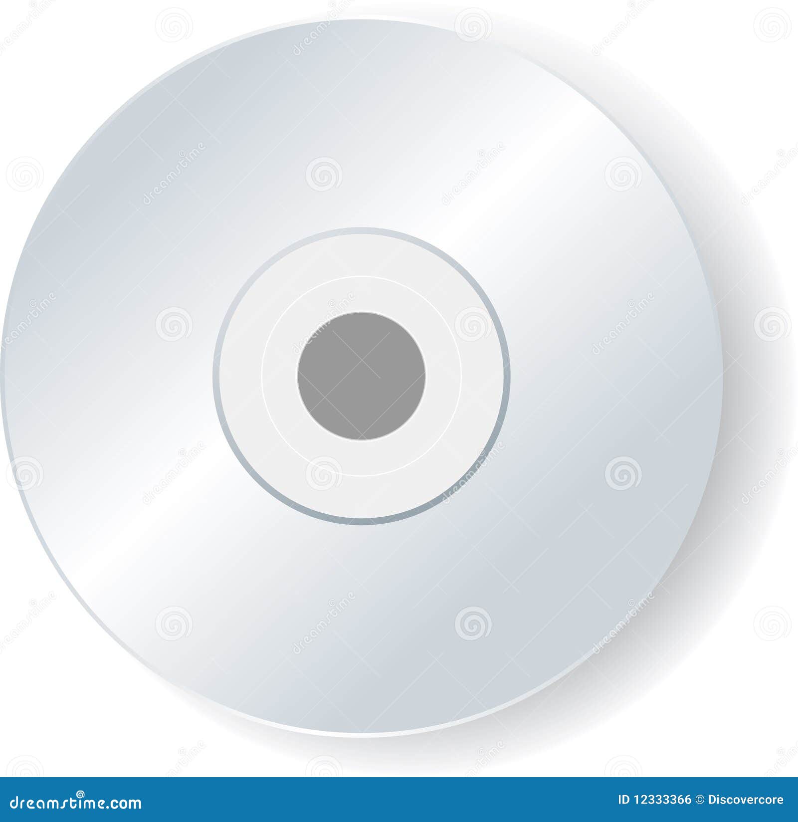CD stock vector. Illustration of entertainment, white - 12333366
