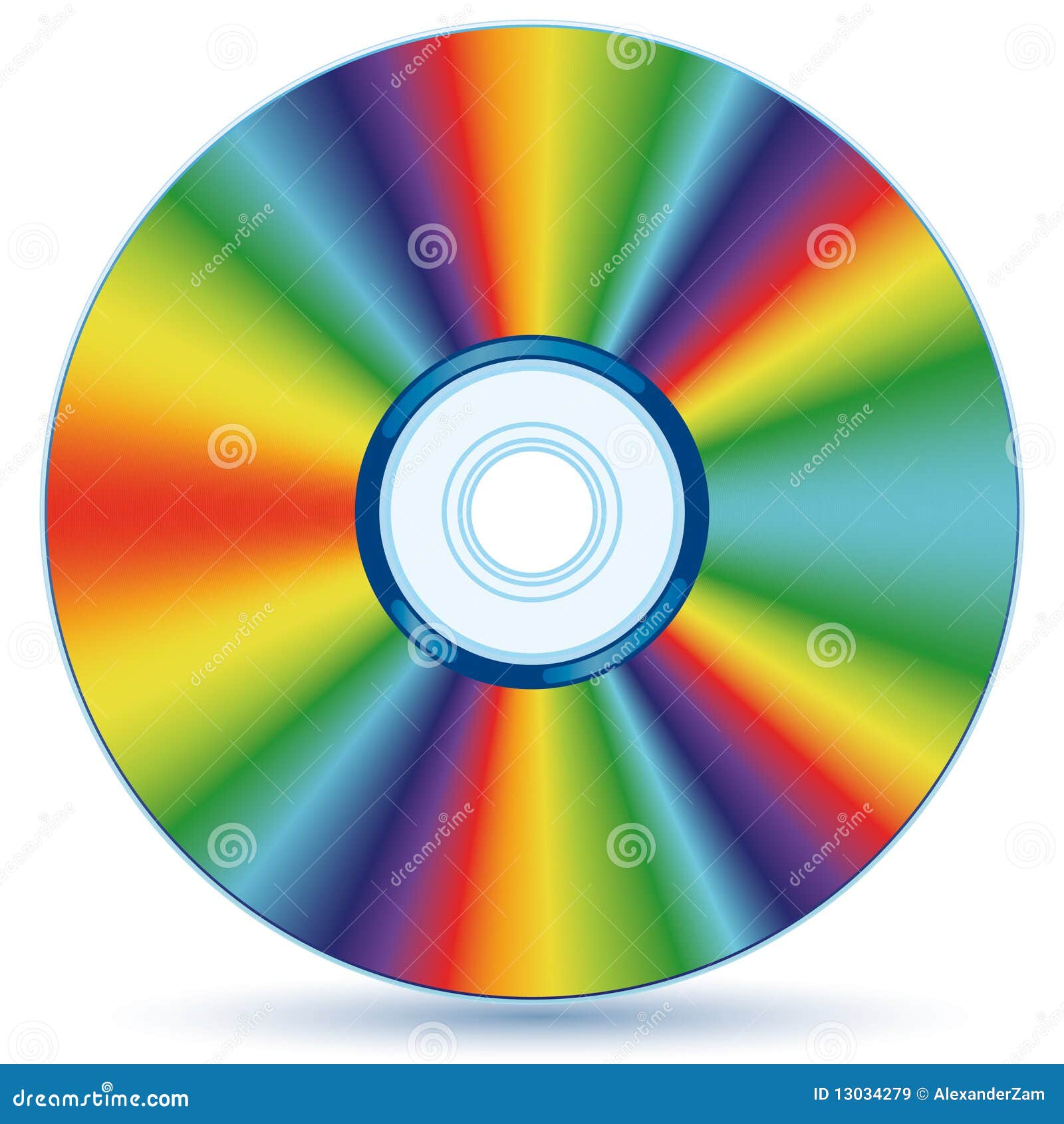 CD stock vector. Illustration of rainbow, design, archive - 13034279
