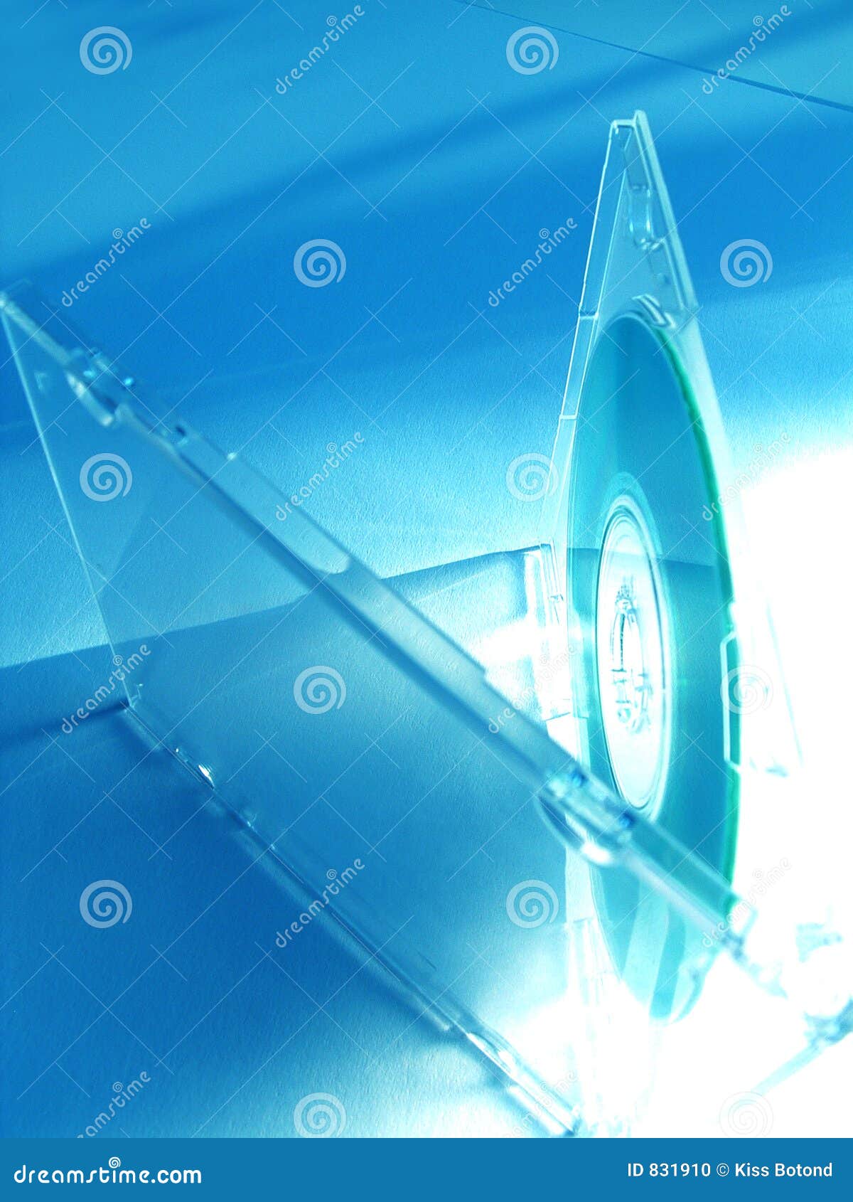 CD in blue tones stock photo. Image of drive, spotlight - 831910