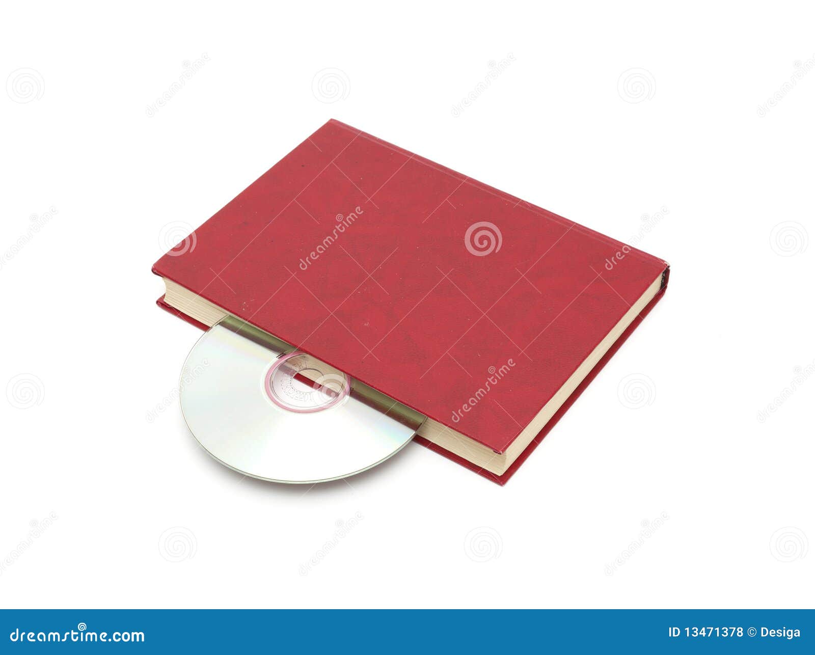 CD in the book stock photo. Image of archive, paper, bookmark - 13471378
