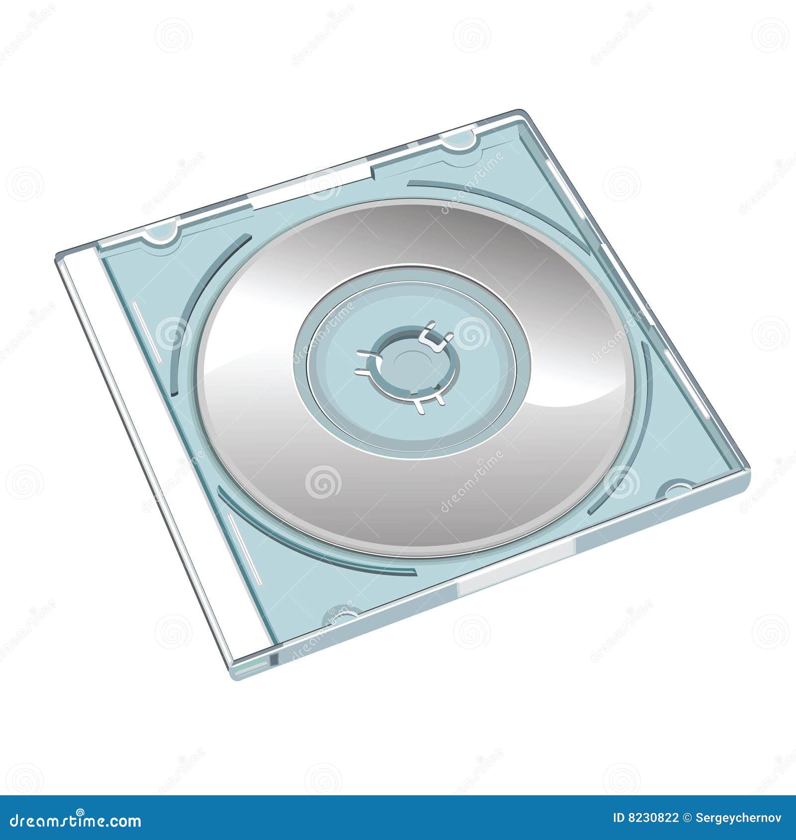 Cd in box stock vector. Illustration of backup, data, shape - 8230822