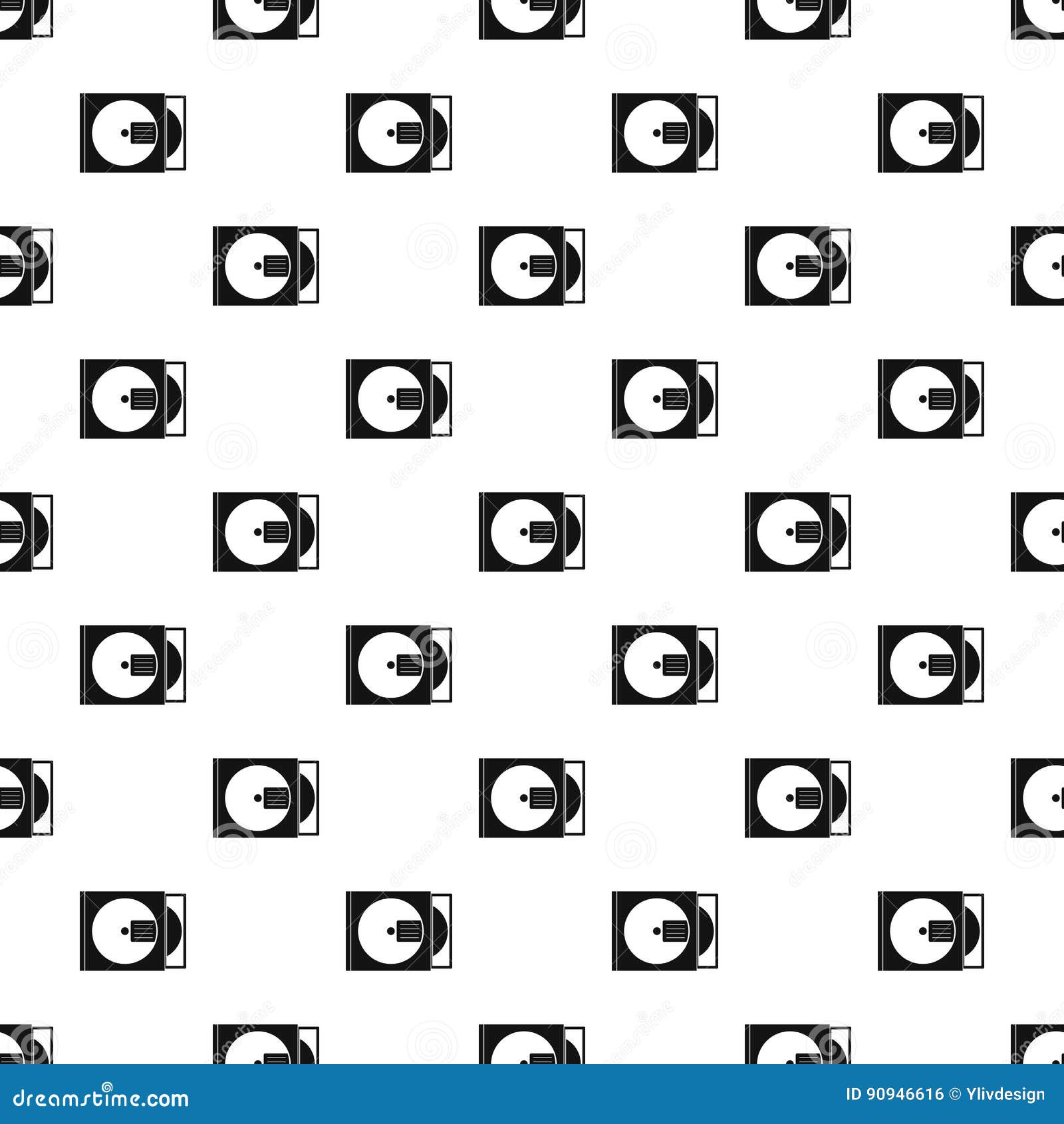 CD Box with Disc Pattern Vector Stock Vector - Illustration of empty ...