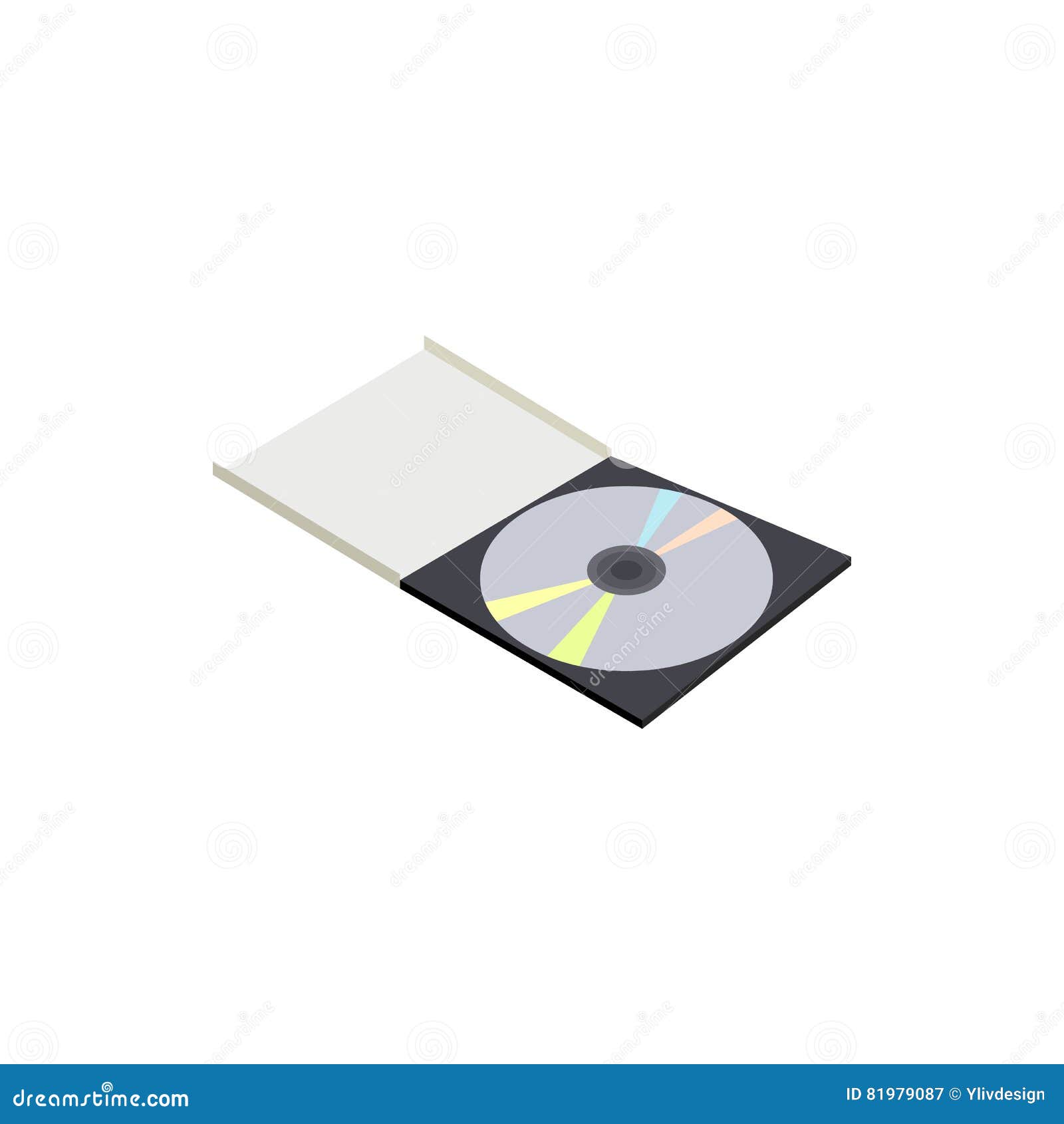 CD Box Icon in Cartoon Style Stock Vector - Illustration of modern ...