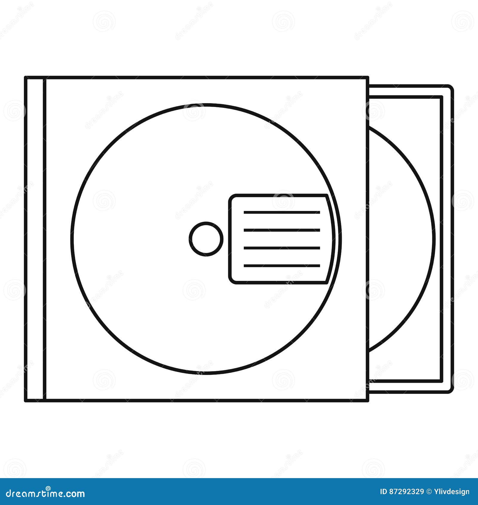 Cd Box Icon Outline Style Stock Illustrations – 48 Cd Box Icon Outline ...