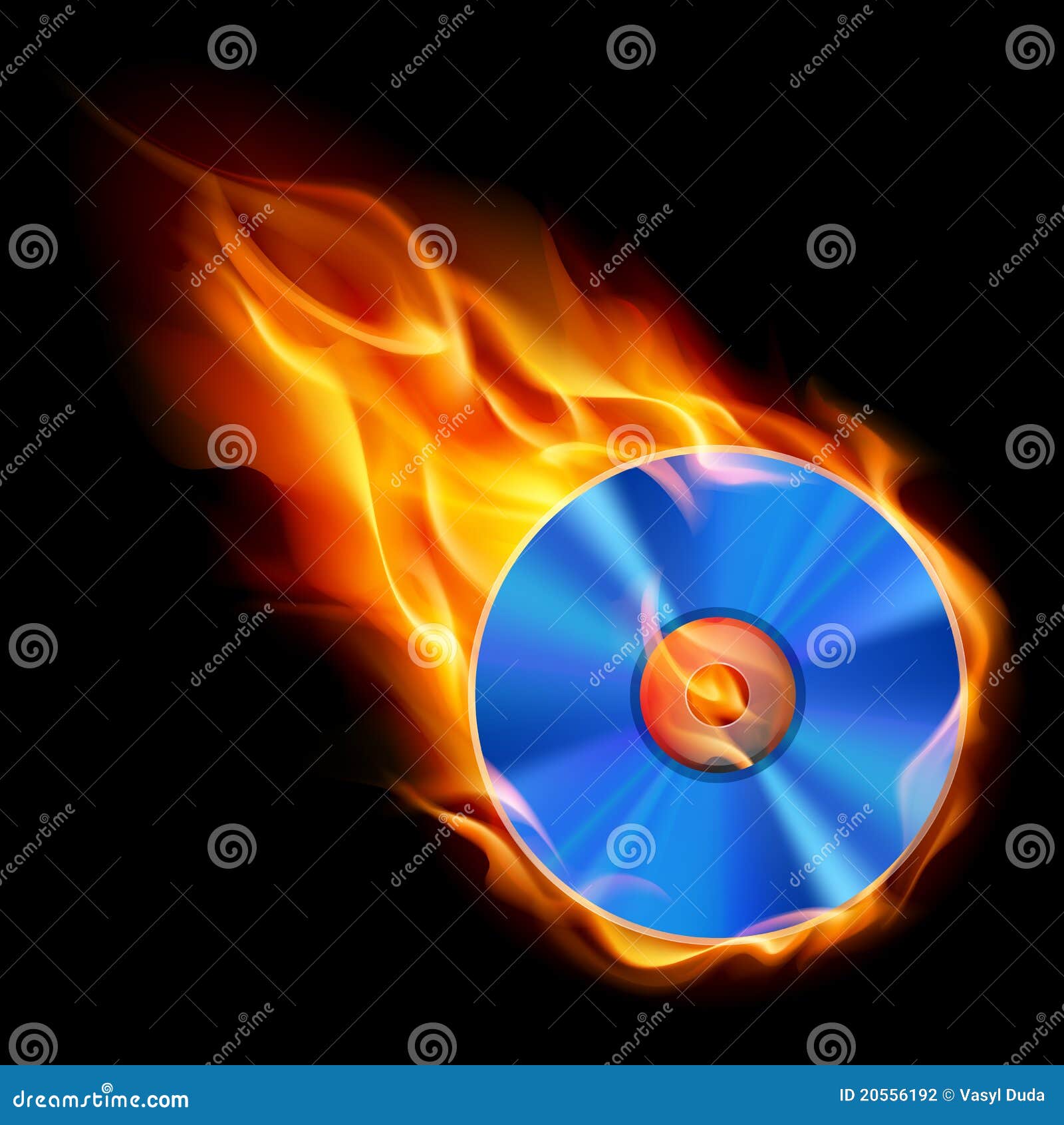 CD Burning illustrazione vettoriale. Illustrazione di bruciatore - 20556192