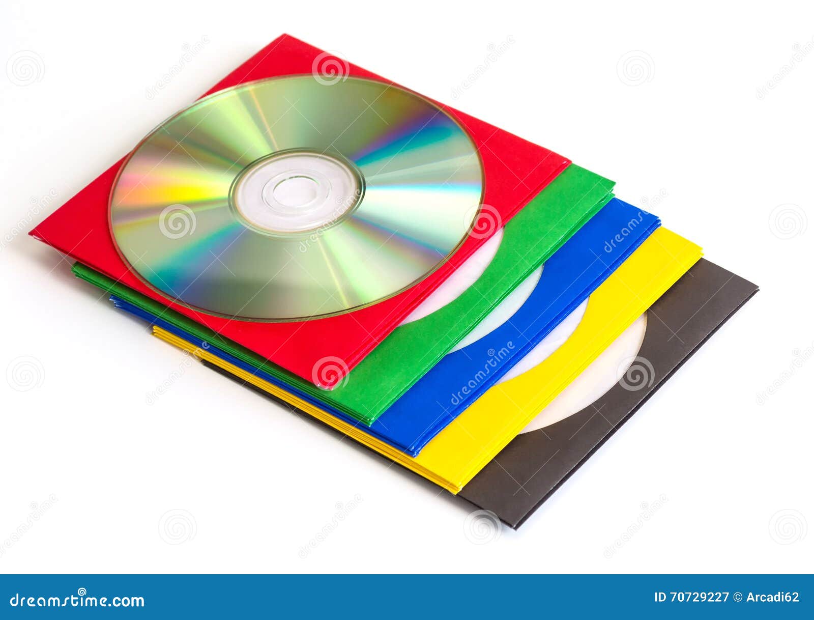CD/CD Di DVD, Buste Per I Dischi Immagine Stock - Immagine di media ...