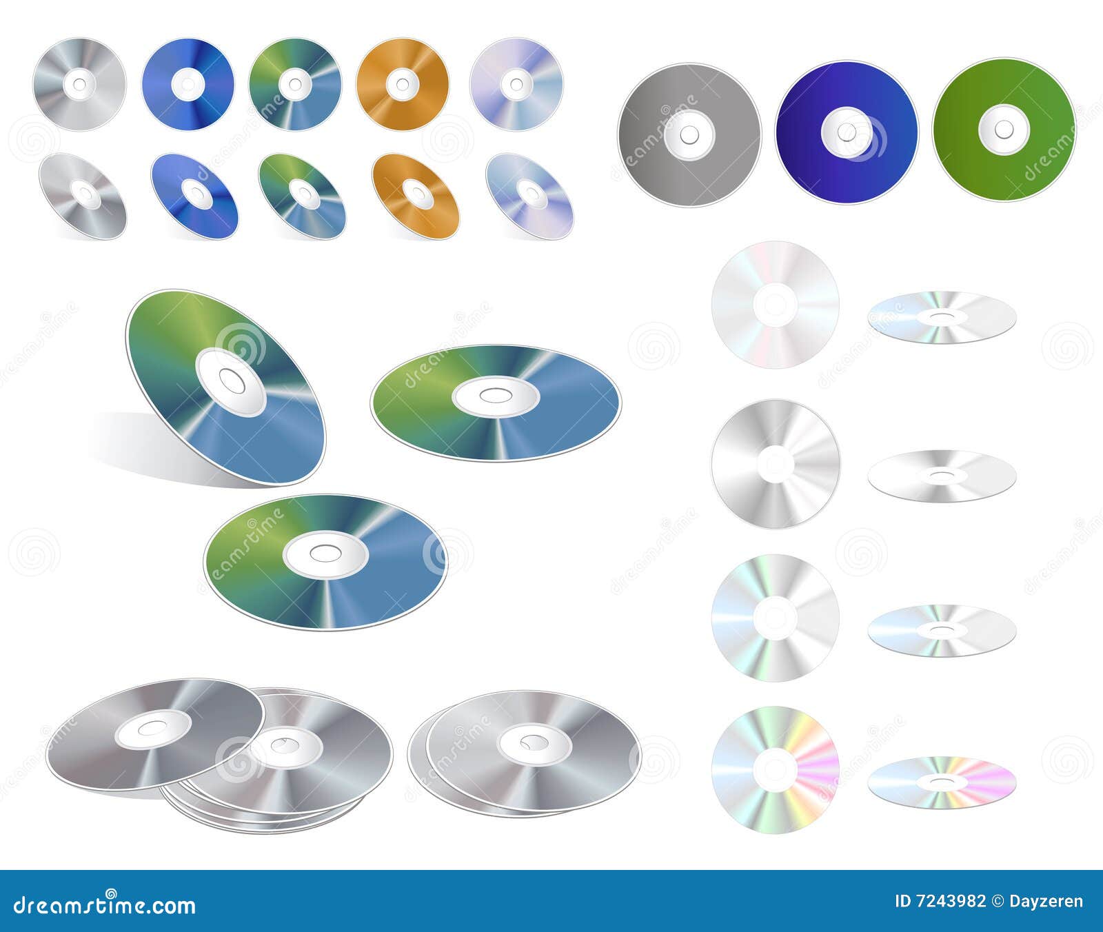 Stack Of Cd / Dvds Illustration | CartoonDealer.com #22794832