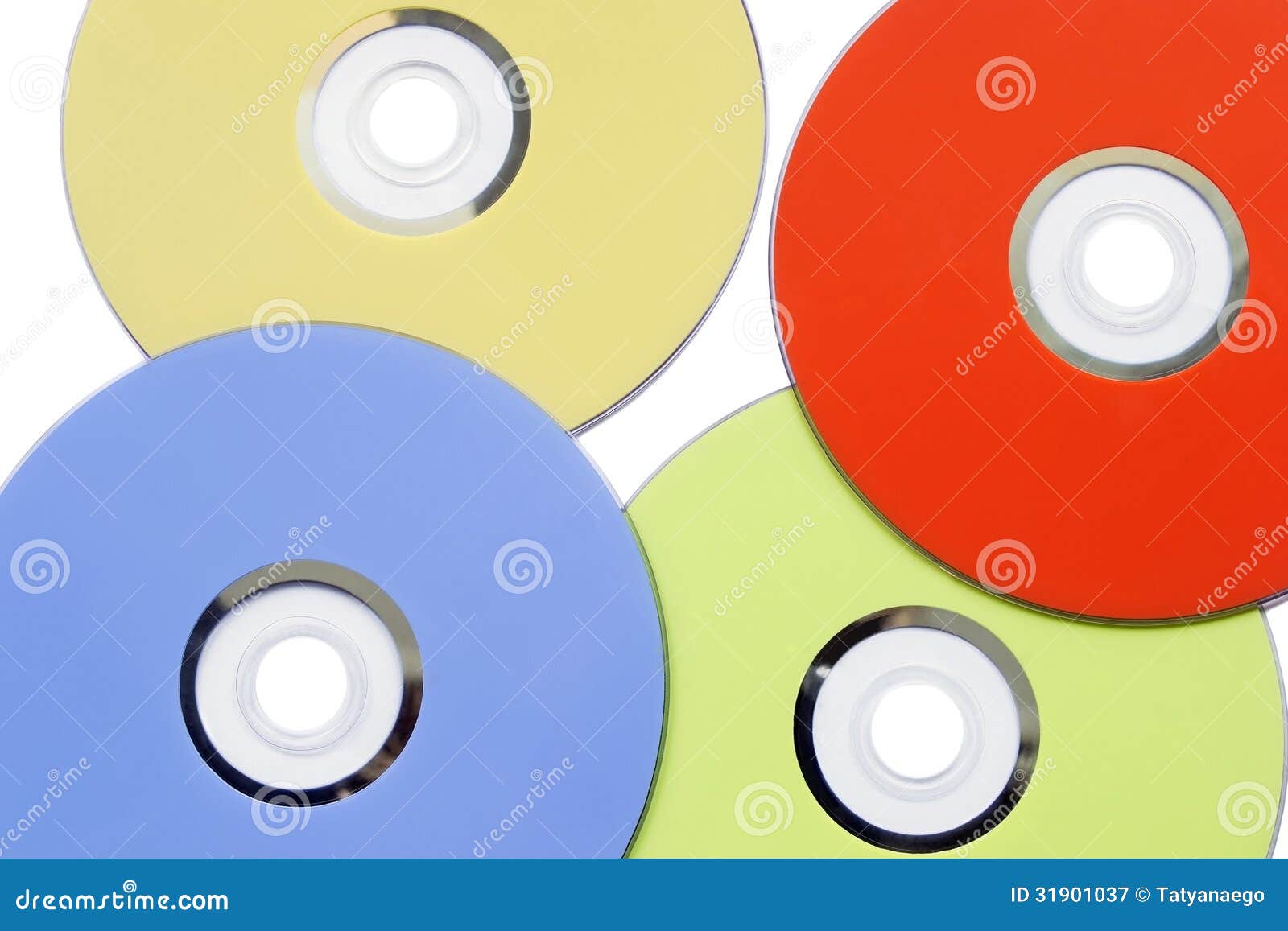 CD coloré image stock. Image du clair, blanc, rond, abstrait - 31901037