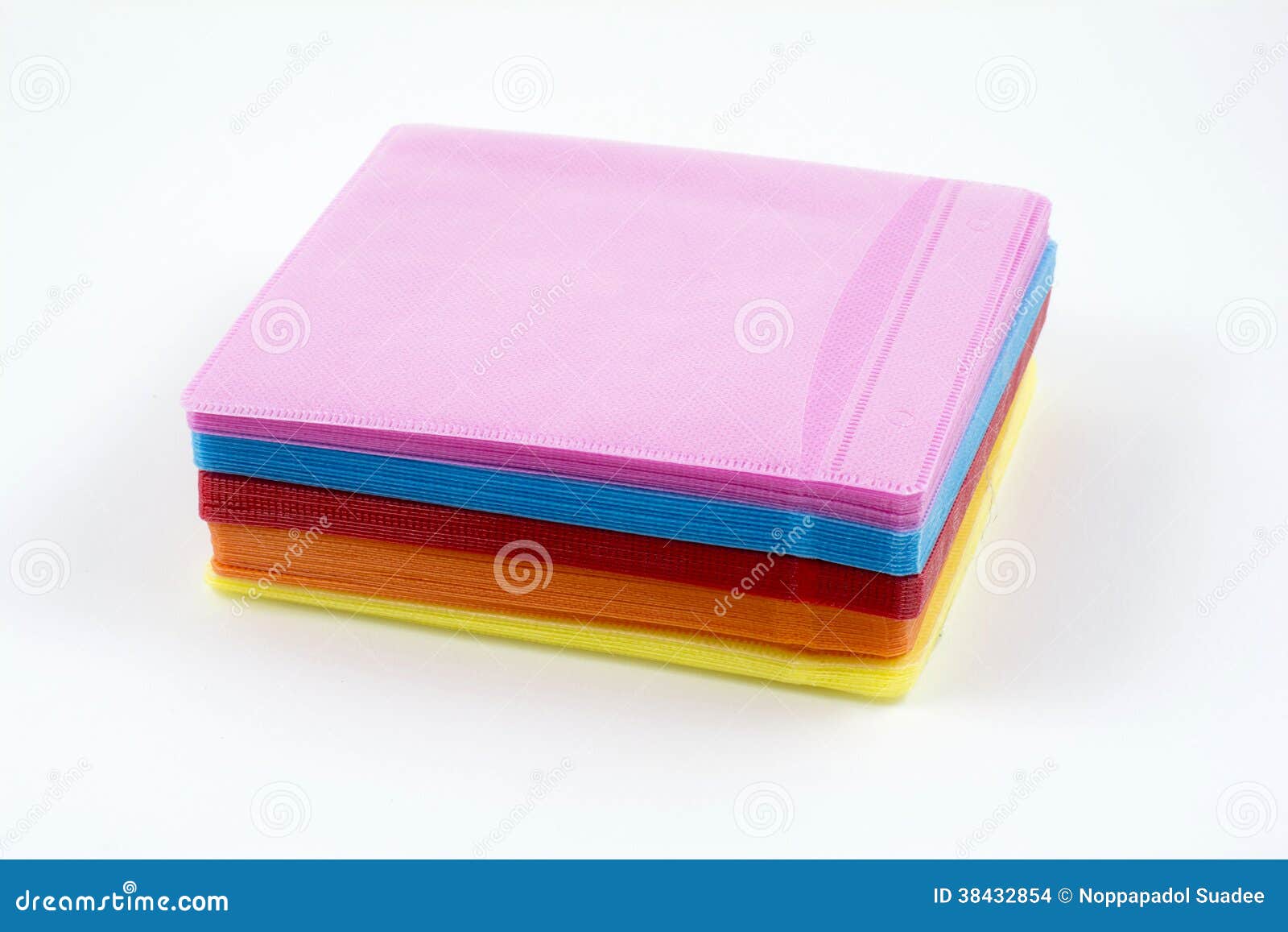 CD Colored Plastic Cases Isolated on White Stock Photo - Image of ...