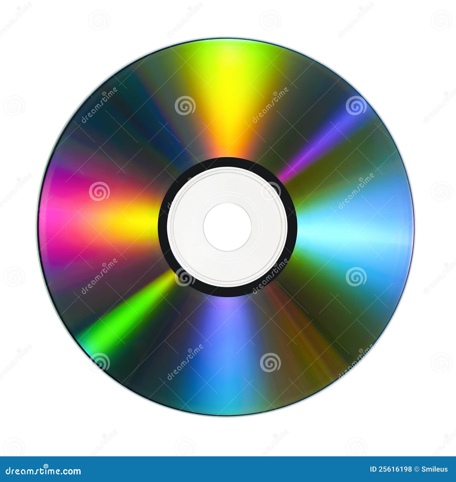 CD with Colorful Reflections Stock Photo - Image of light, circle: 25616198
