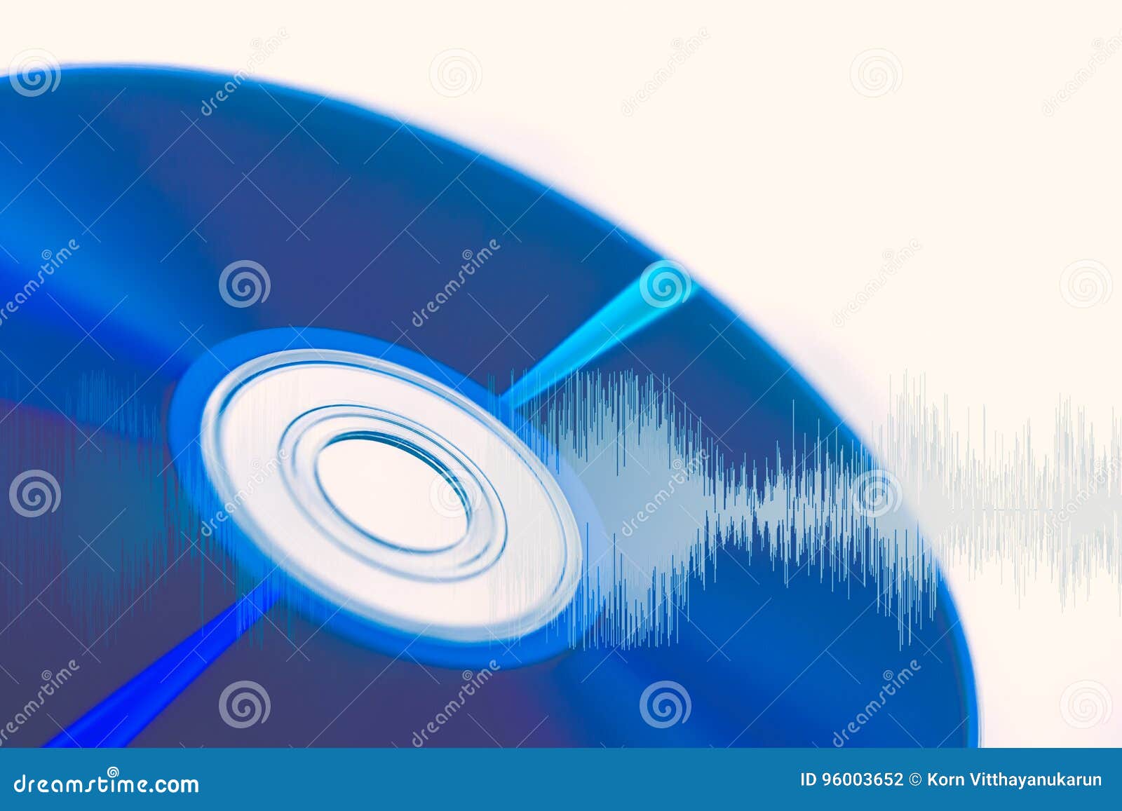 CD Compact Disc with Audio Wave for Digital Stock Illustration ...