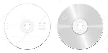 CD Compact Disc Front Back stock vector. Illustration of sample - 91788750