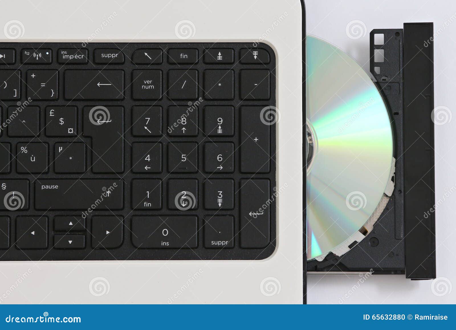 CD into a computer stock photo. Image of color, eject - 65632880