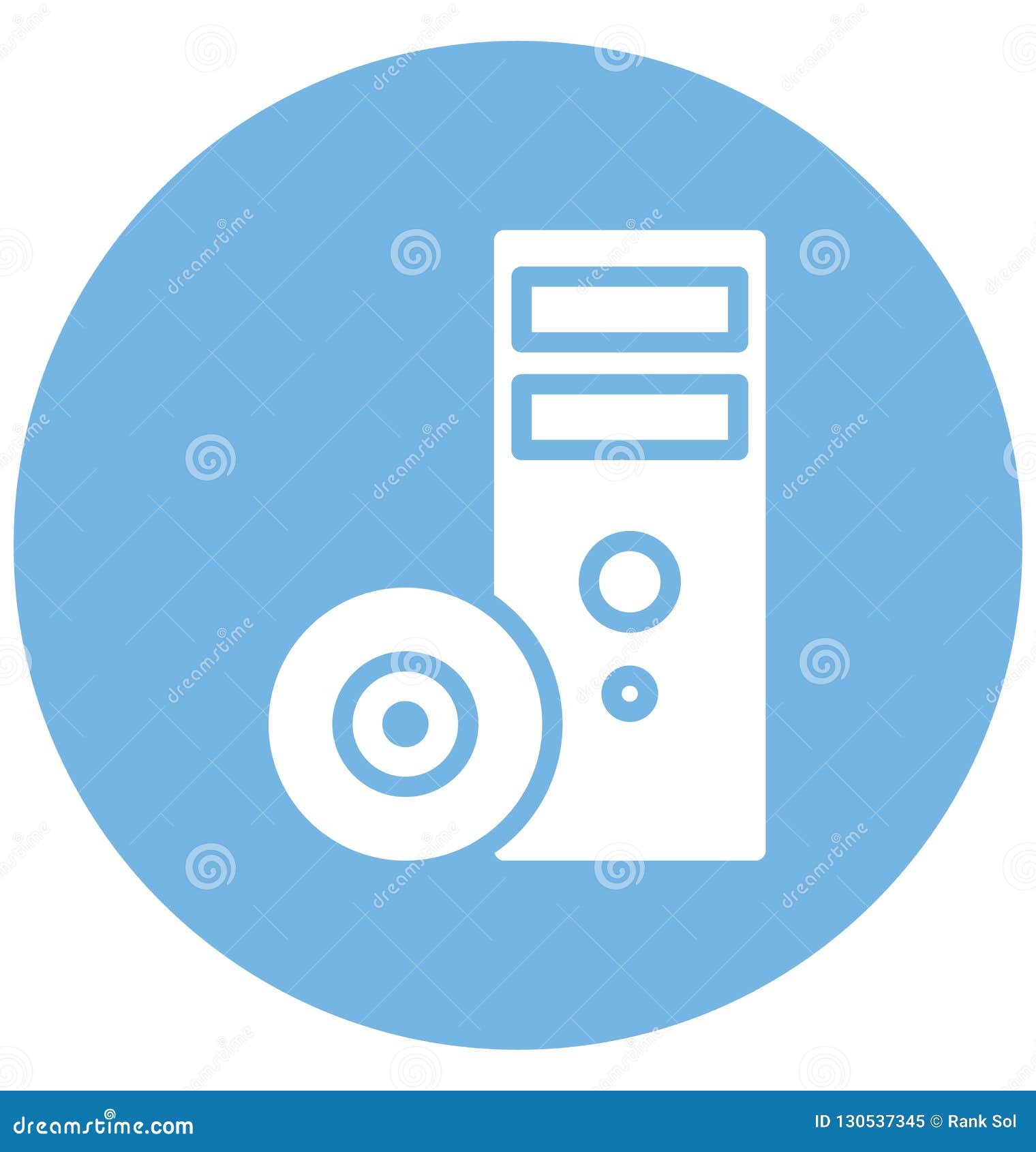 Cd, Computer Isolated Vector Icon that Can Be Easily Edited in Any Size ...