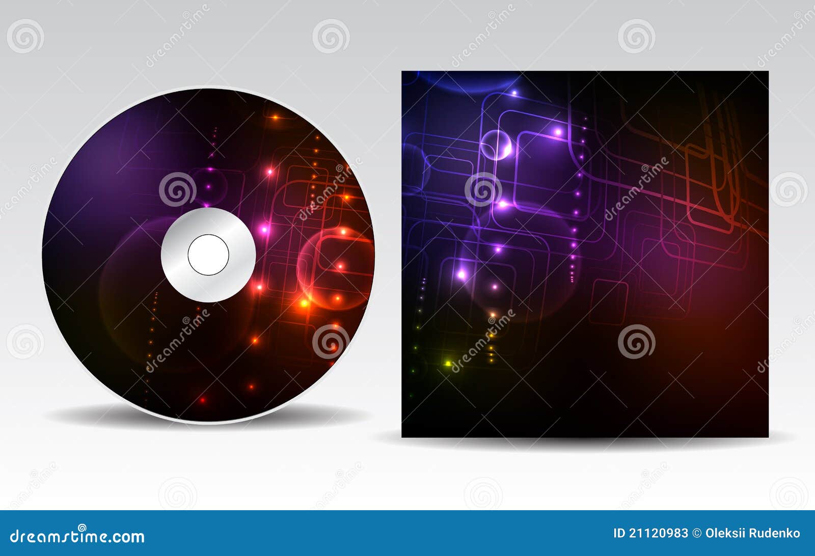 CD cover design stock vector. Illustration of disk, pattern - 21120983
