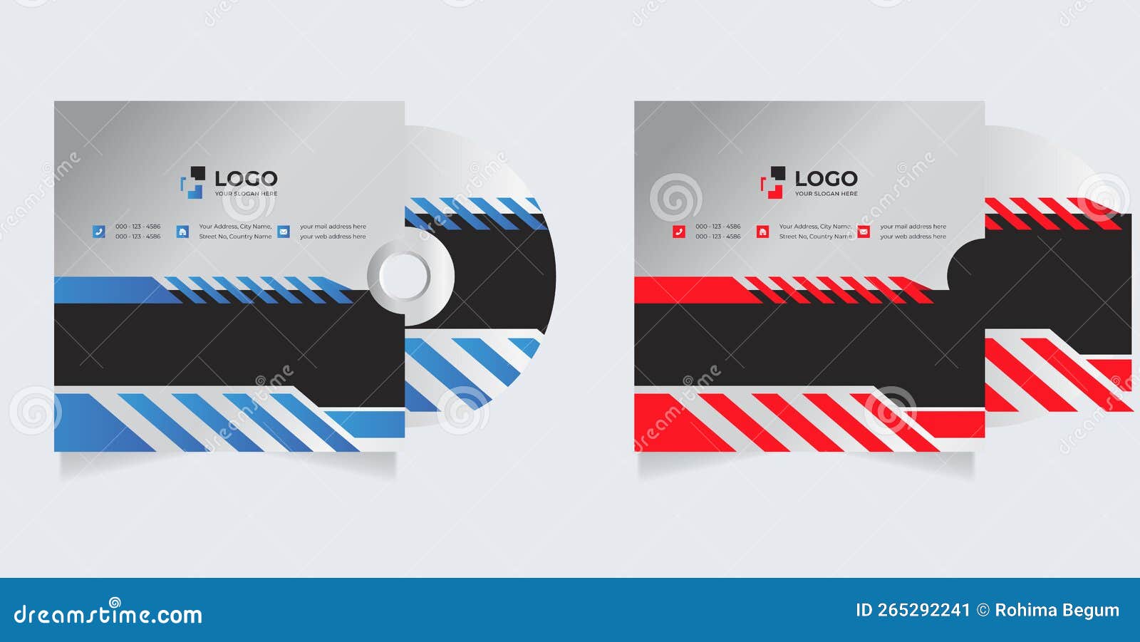 Cd Cover Design Template Presentation , Editable Vector Illustration ...