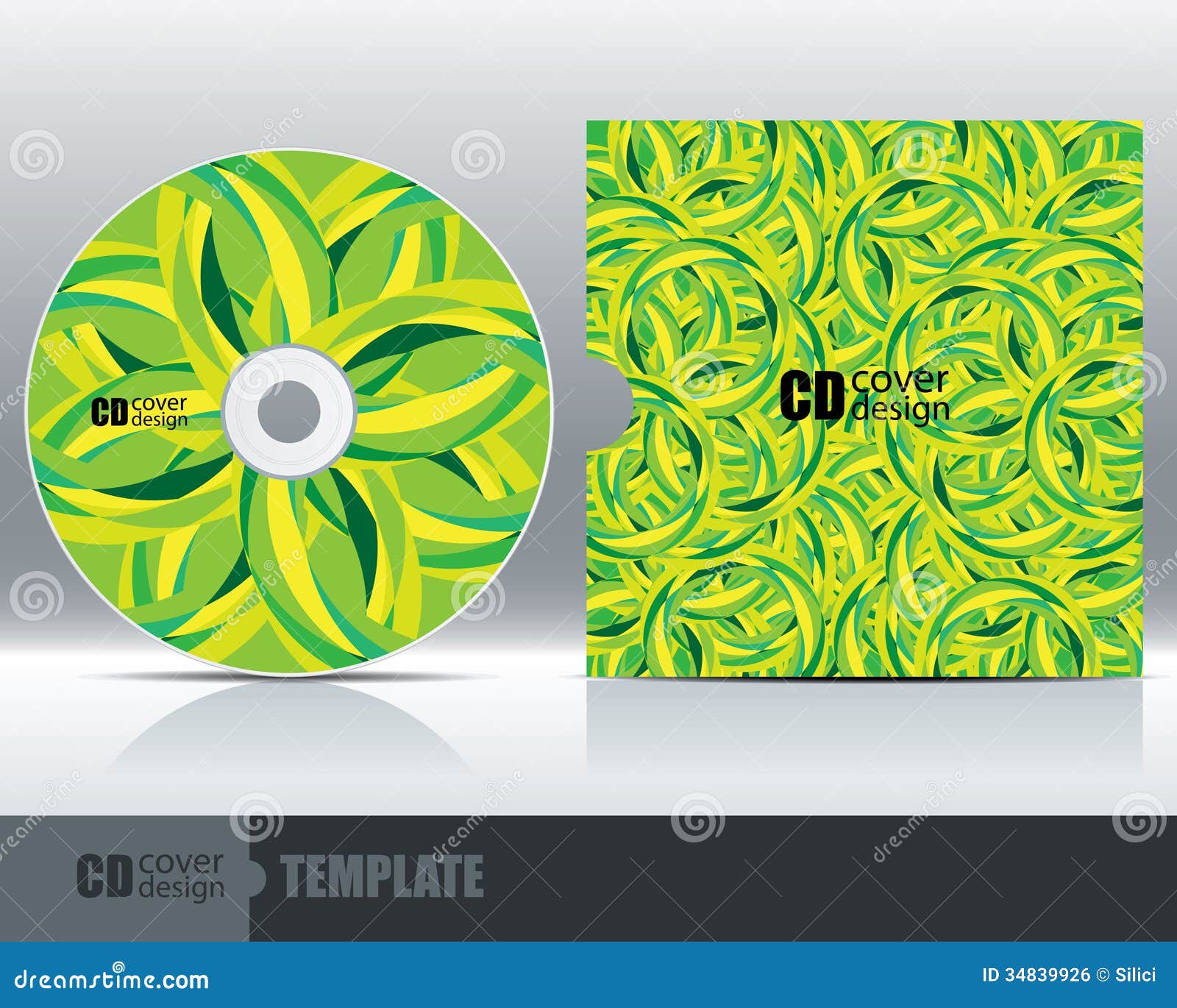 CD Cover Design Template Set 5 Stock Vector - Illustration of headline ...