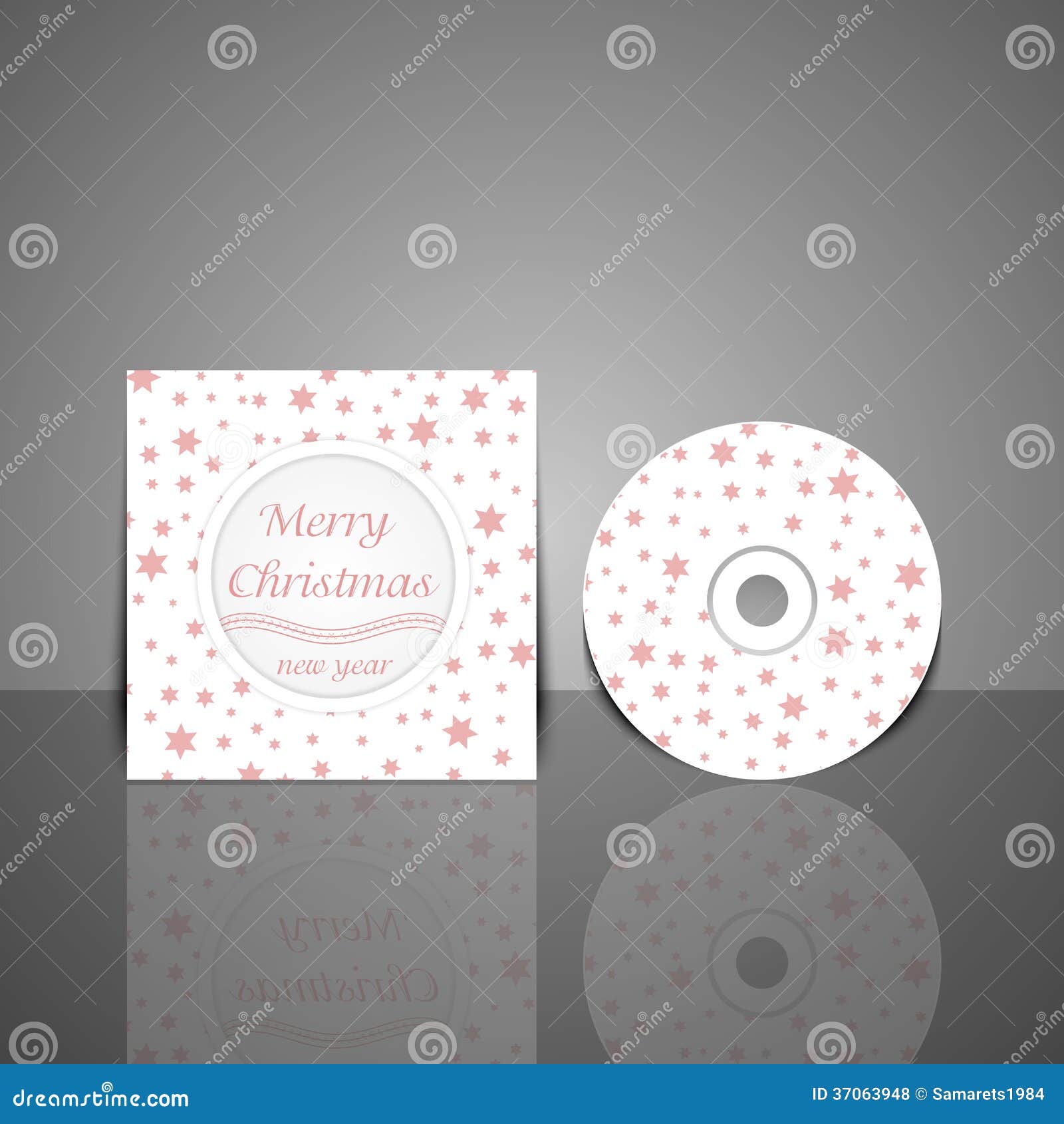 Cd Cover Design Template. Vector Illustration Stock Vector ...