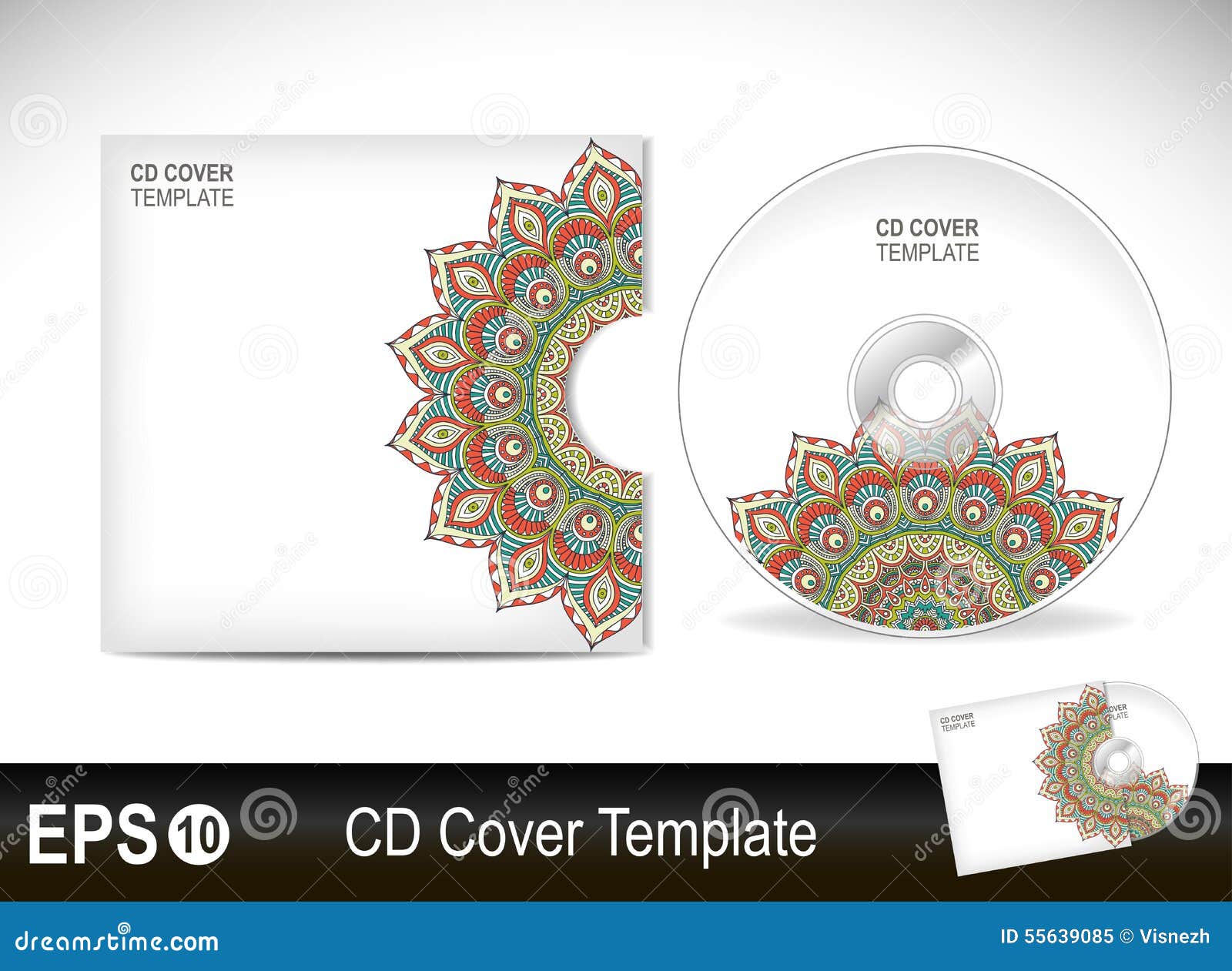 Cd Cover Design Template.Vector Illustration Stock Vector ...