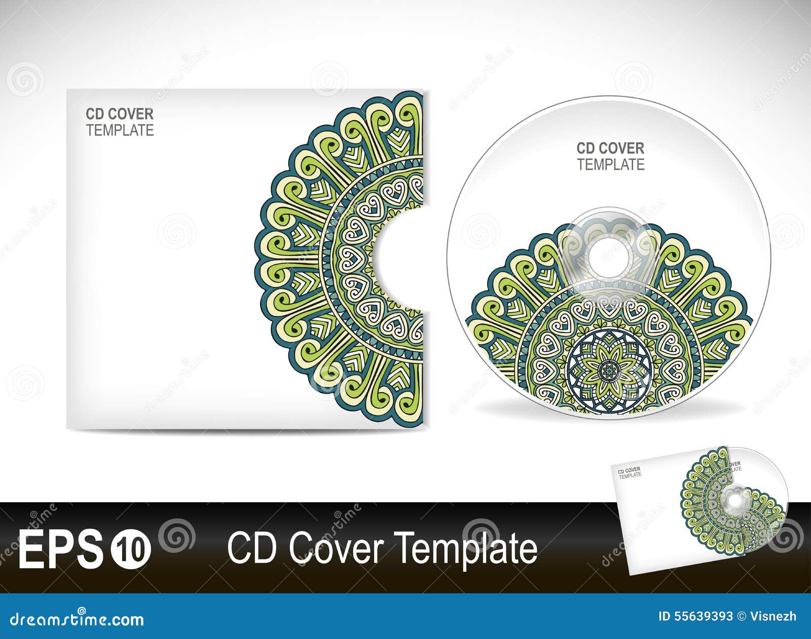Cd Cover Design Template.Vector Illustration Stock Vector ...