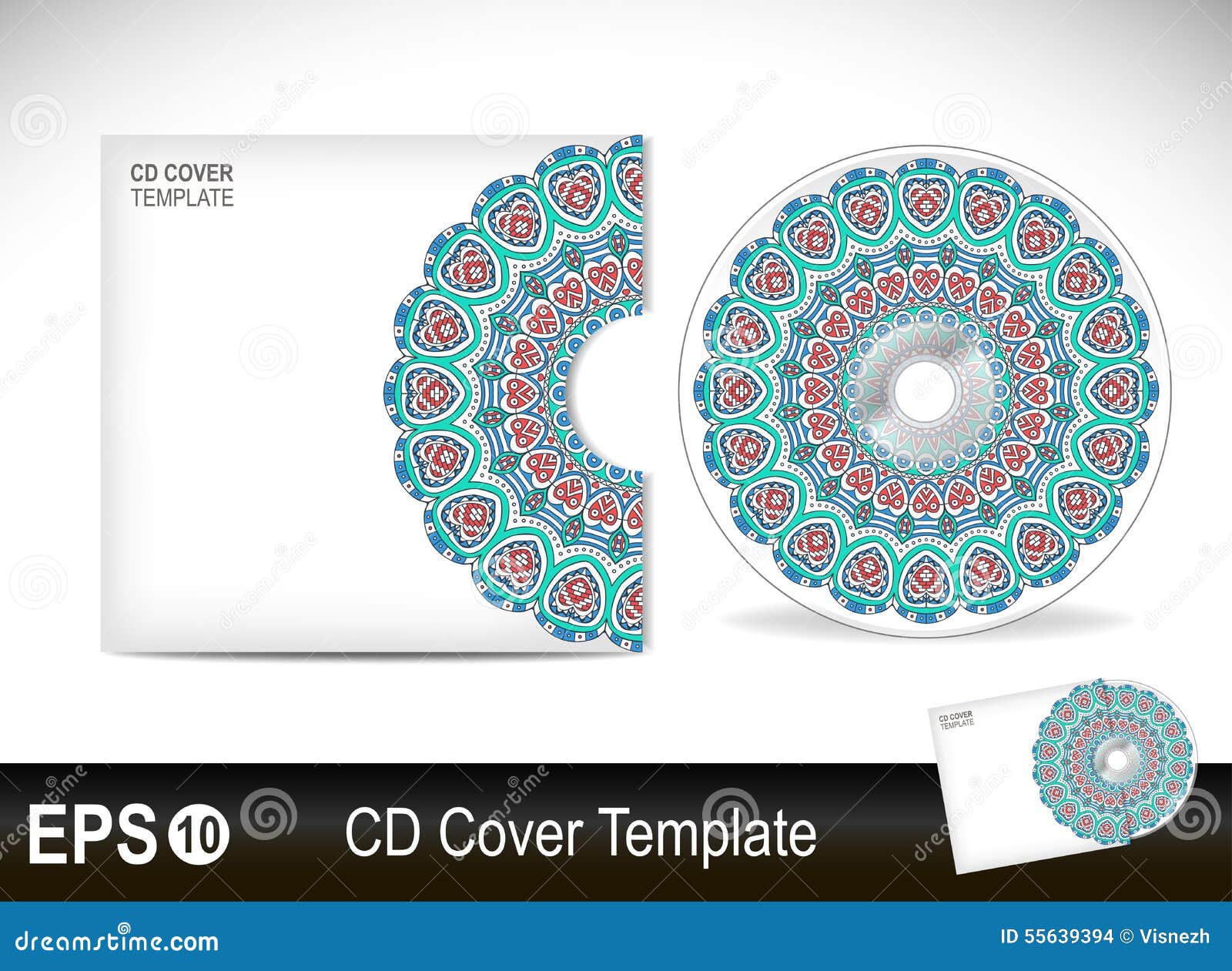 Cd Cover Design Template.Vector Illustration Stock Vector ...