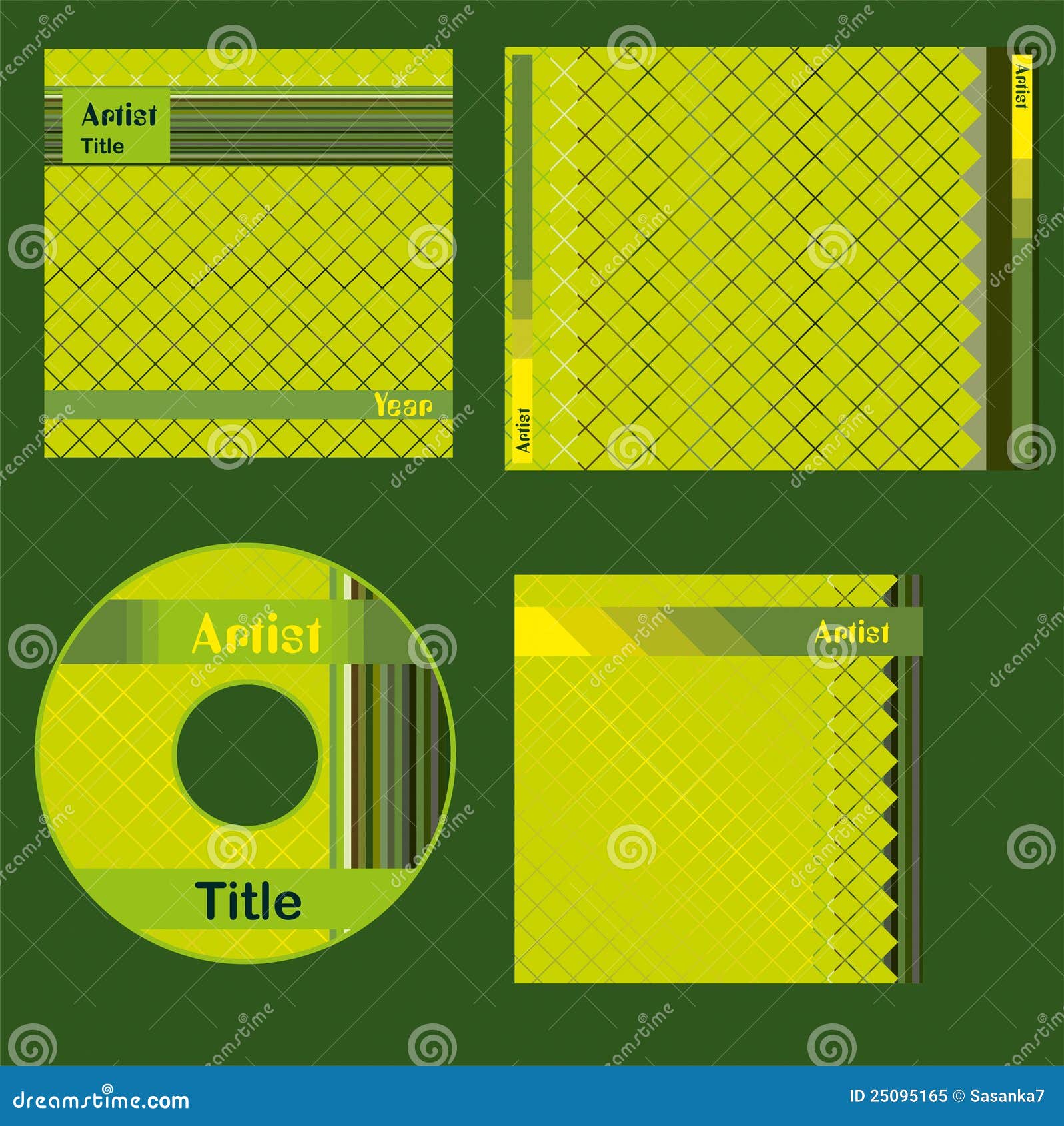 Cd cover green design stock illustration. Illustration of light - 25095165