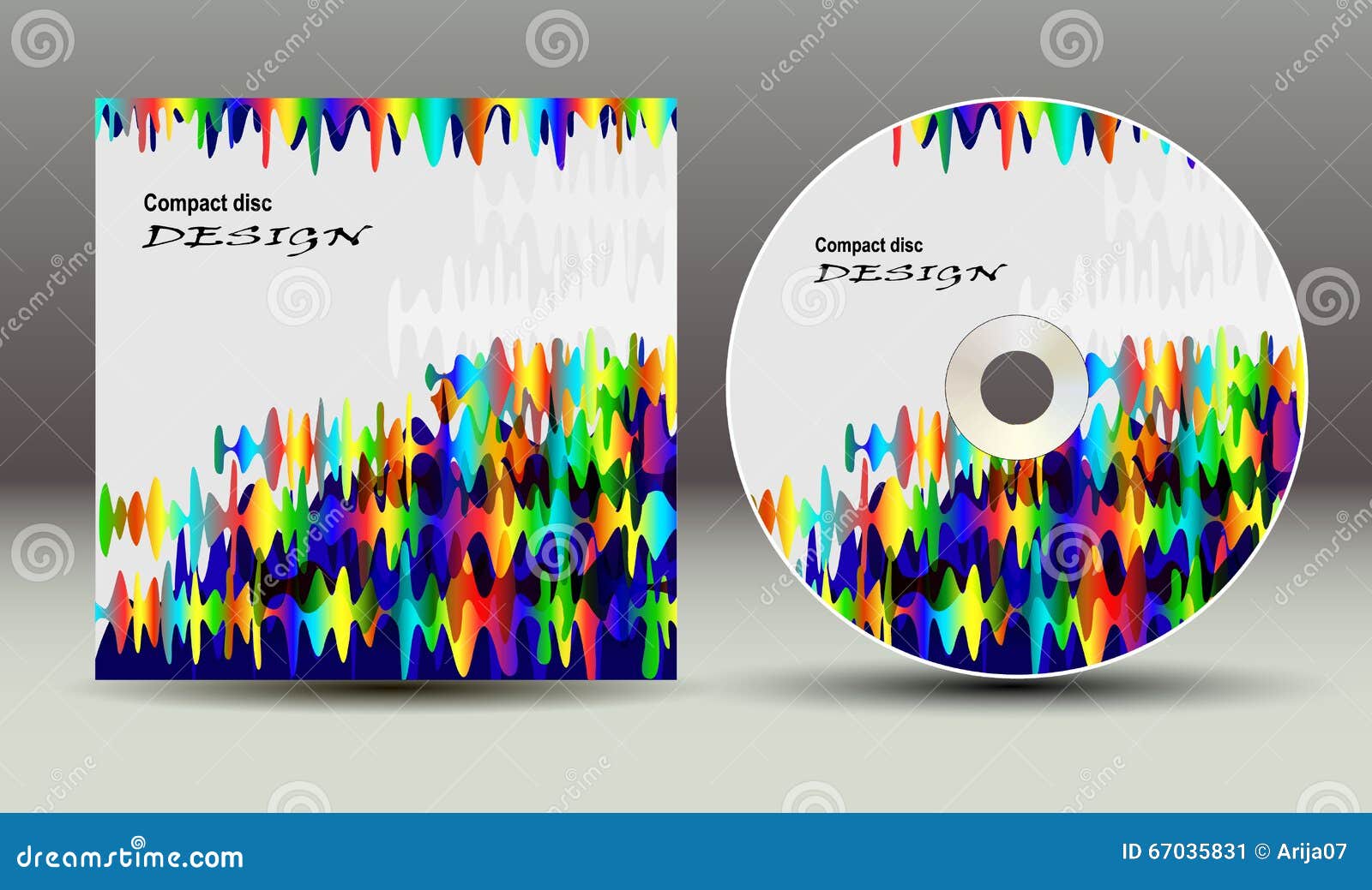 CD Cover Presentation Design Template Stock Vector - Illustration of ...