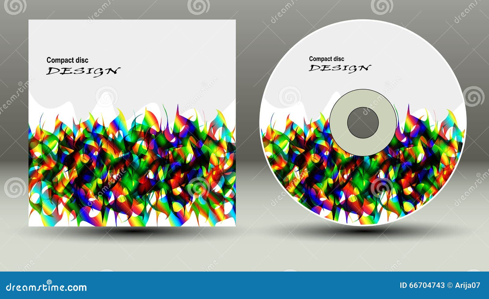 CD Cover Presentation Design Template Stock Vector - Illustration of ...