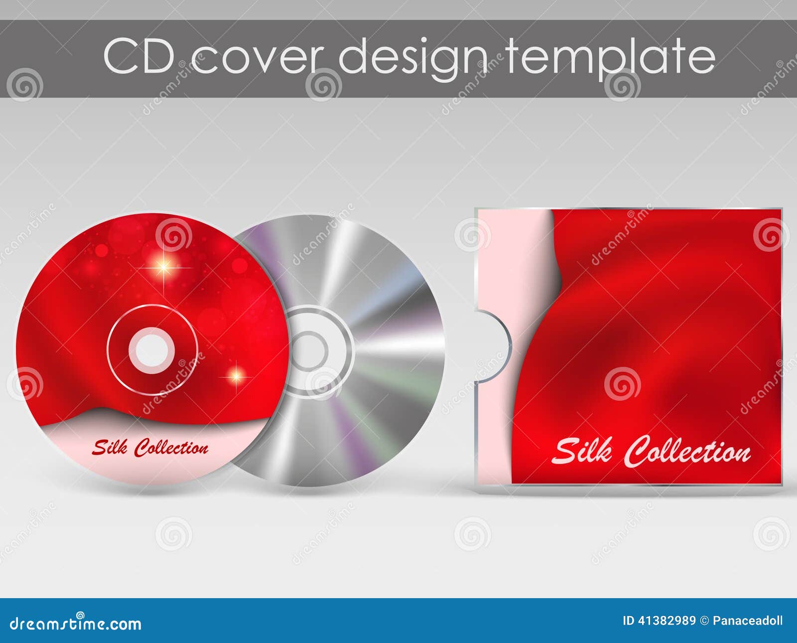 Cd Cover Presentation Design Template Stock Vector - Illustration of ...