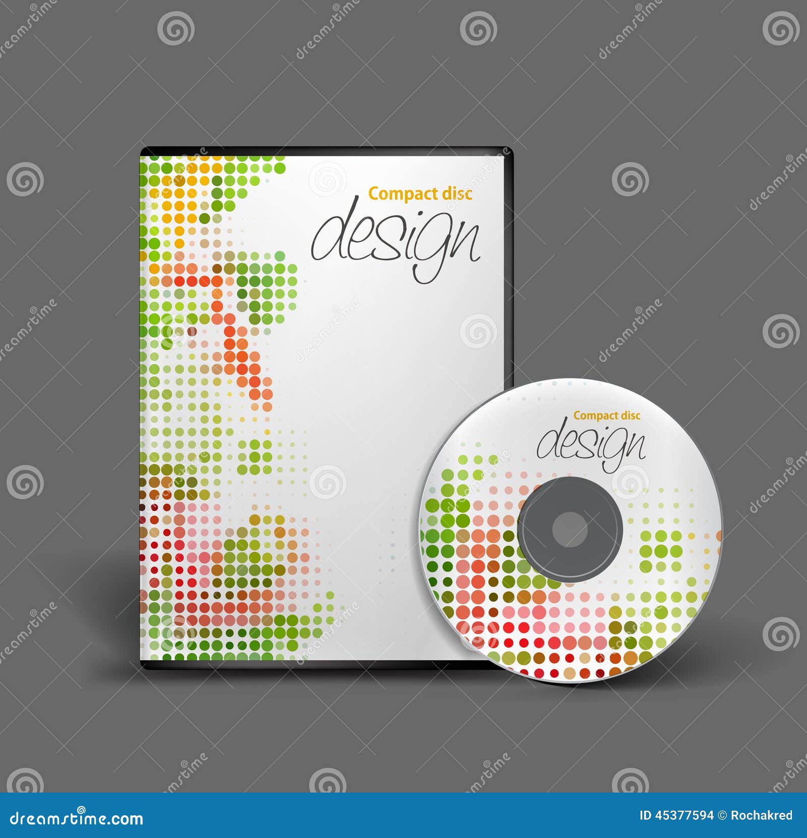 Cd cover template stock illustration. Illustration of record - 45377594