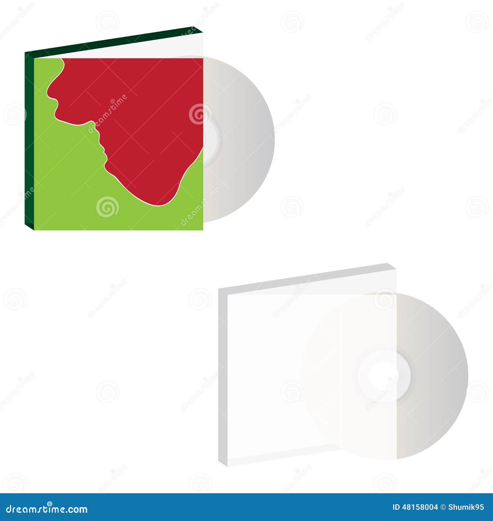 Cd with Cover. Vector Design. Stock Vector - Illustration of ...