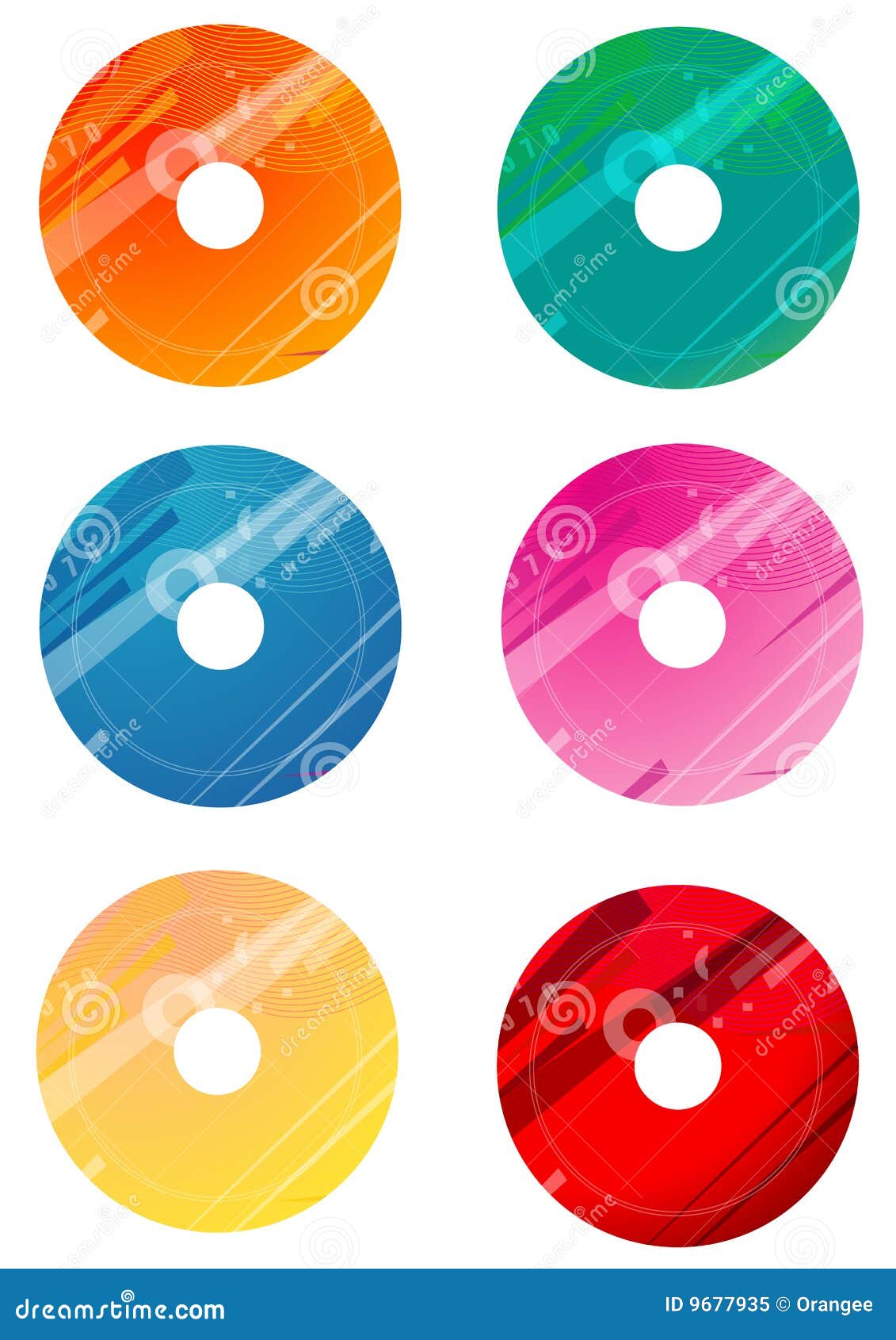 Round disc templates stock vector. Illustration of graphics - 9677935