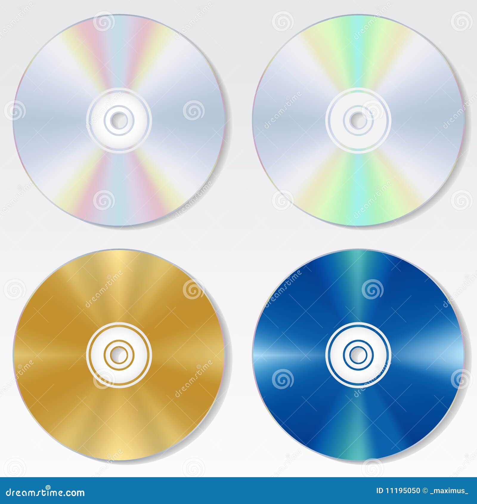 Cd disc vector set stock vector. Illustration of business - 11195050