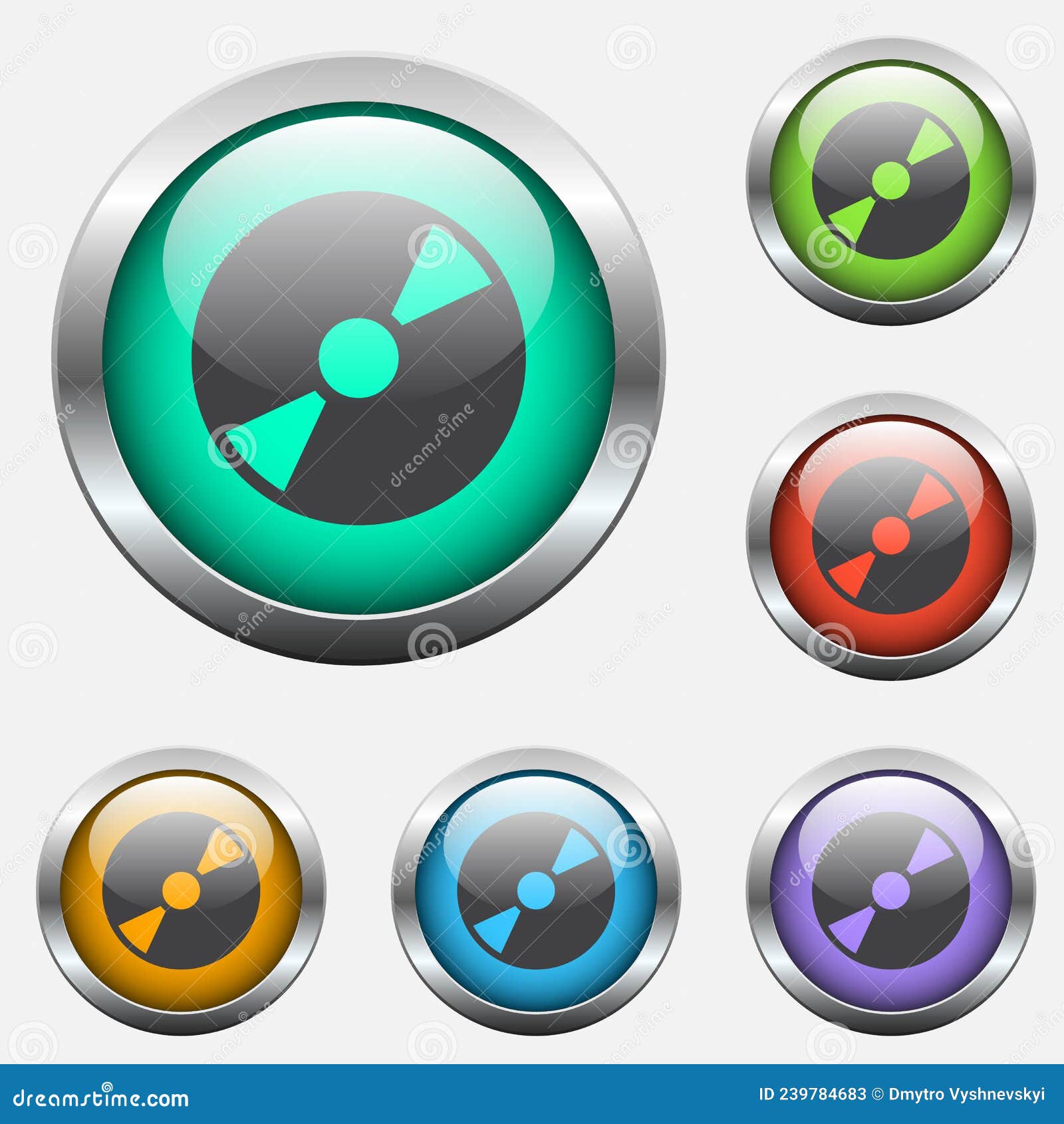 Cd disk glass buttons stock vector. Illustration of information - 239784683